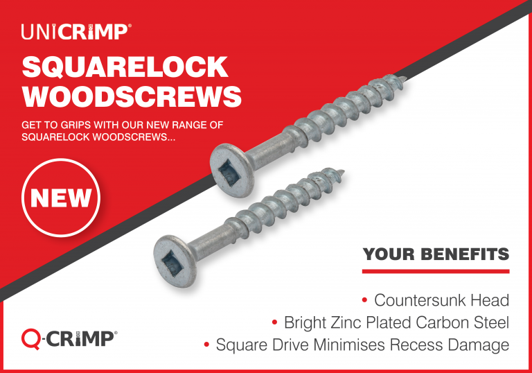 Unicrimp introduces new Squarelock Woodscrews - Electrical Contracting ...