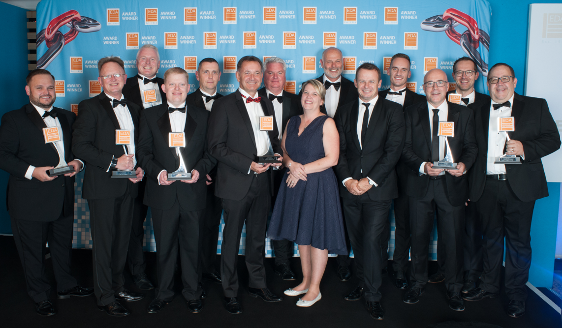 Rugby and Strictly star, Austin Healey, presents EDA trophies