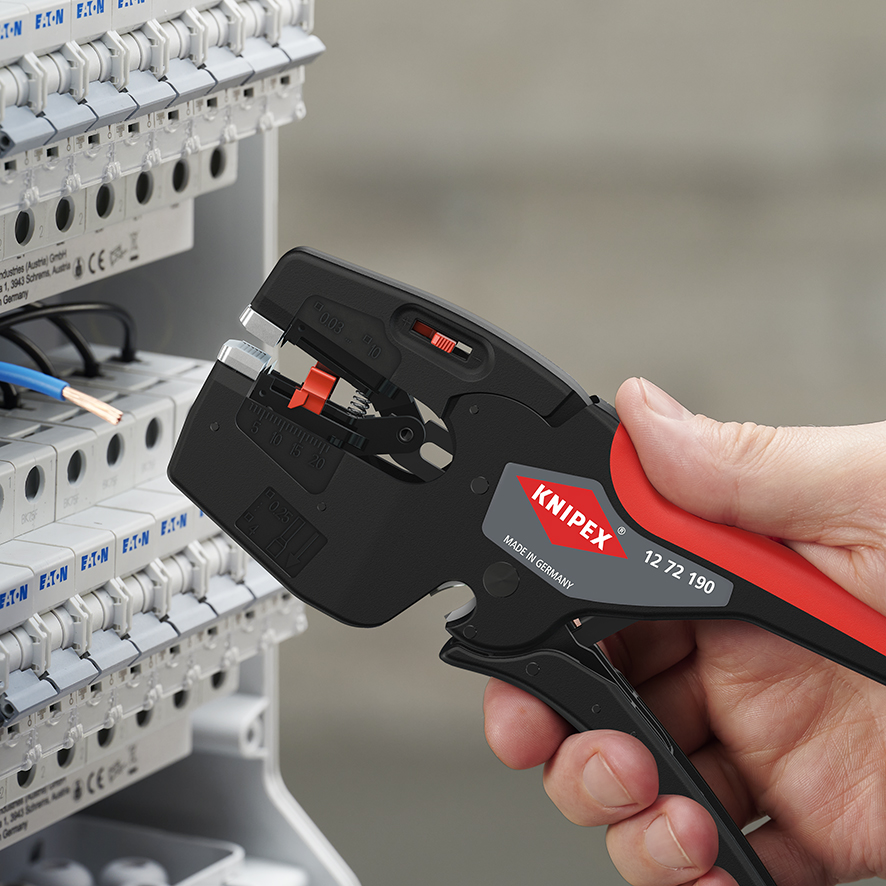 The KNIPEX NexStrip: cut, strip and crimp with just one tool
