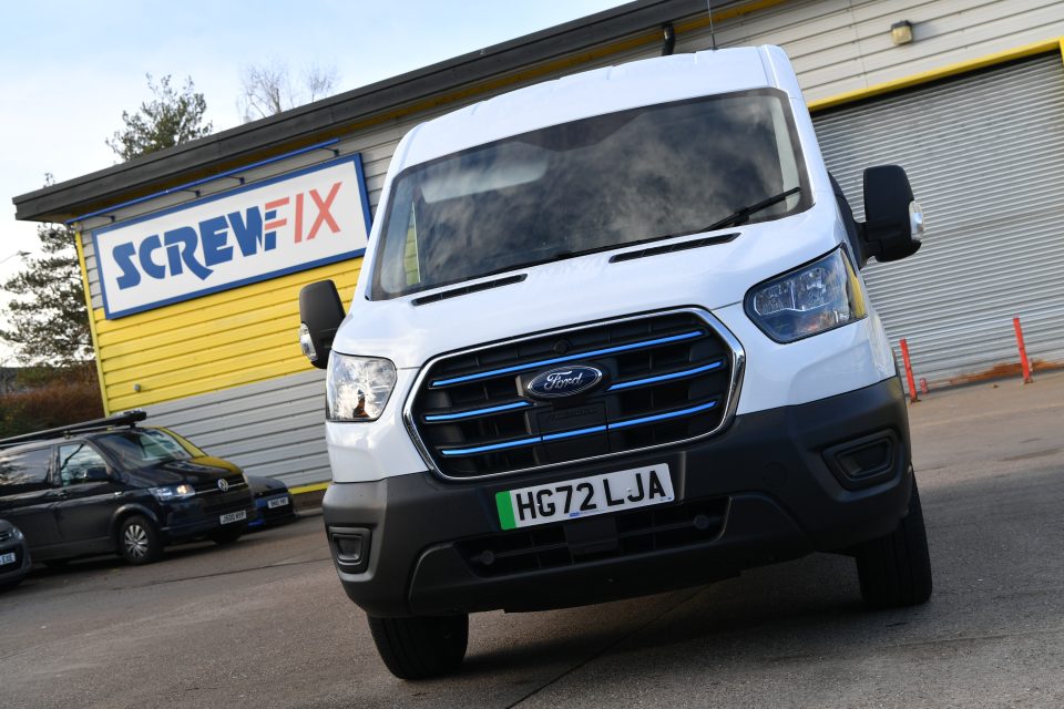 Screwfix customer wins electric van