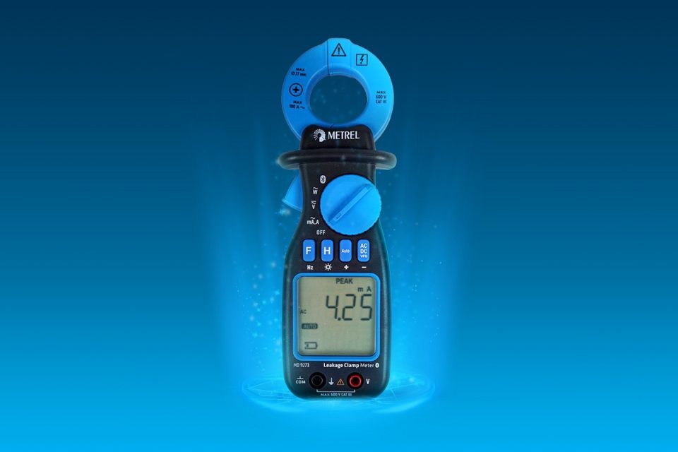 The MD 9273 Bluetooth TRMS leakage clamp from Metrel