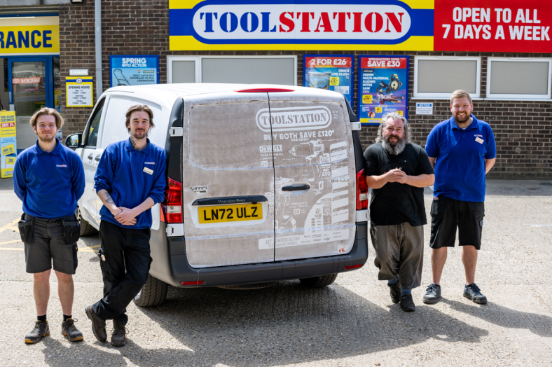 Toolstation celebrates launch of 97th catalogue with van artist