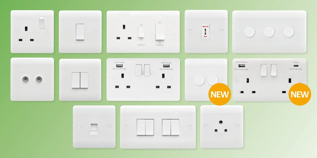 Hamilton Verve white plastic range - Electrical Contracting News