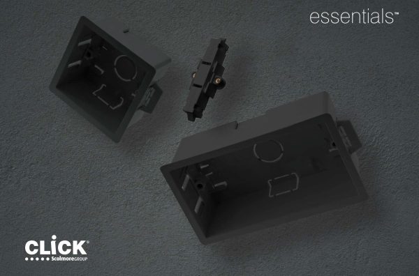 Black lining boxes and Ezylink connectors from Click - Electrical ...
