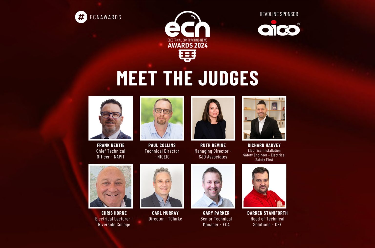 Judges announced for ECN Awards 2024 - Electrical Contracting News